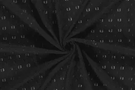 Polyester stof - jacquard - zwart - 19284-069 - De Stoffenkraam ...