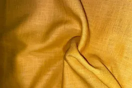 Linnen stof - oker - 0100-575 - De Stoffenkraam > Bestel uw stoffen online.