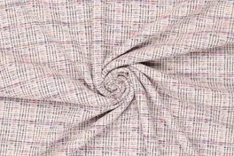 Polyester stof - chanel - gestreept - paars - 20610-815 - Der ...