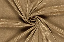 Satijn stof - slangenprint - camel - 22042-053 - De Stoffenkraam > Bestel uw stoffen online.