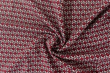 Tricot stof - Punta di Roma - cirkel - bordeaux - JT167 - De Stoffenkraam > Bestel uw stoffen ...