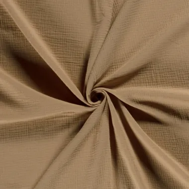 Katoen stof - hydrofielstof - camel - 3001-253 - De Stoffenkraam > Bestel uw stoffen online.