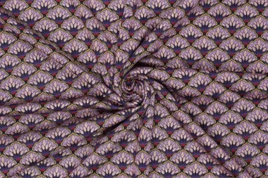 Tricot stof - punta di roma - sparkling retro - paars - 22016-815 - De Stoffenkraam > Bestel uw ...