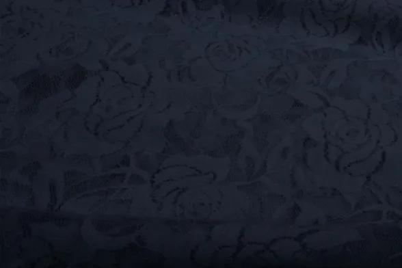 Kant stof - bloemen - donkerblauw - 0391-600 - De Stoffenkraam > Bestel ...