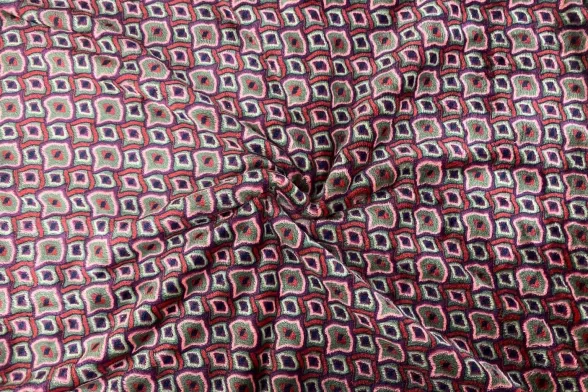 Fleece stof - cuddle fleece - retro - rood paars roze - K32010-160 - De ...