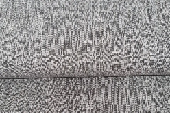 Linnen stof - linnen mix - grijs gemêleerd - 378012-1 - De Stoffenkraam ...