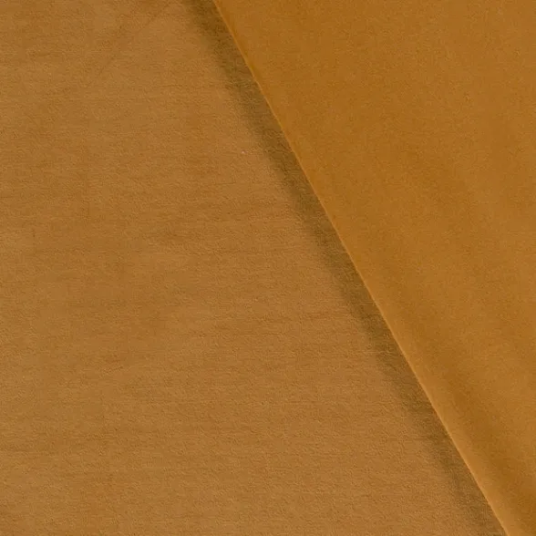 Nicky velours stof - camel - 3081-057 - De Stoffenkraam > Bestel uw stoffen online.