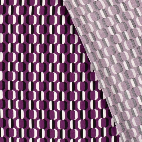 Viscose stof - abstract - paars - 19689-046 - De Stoffenkraam > Bestel ...