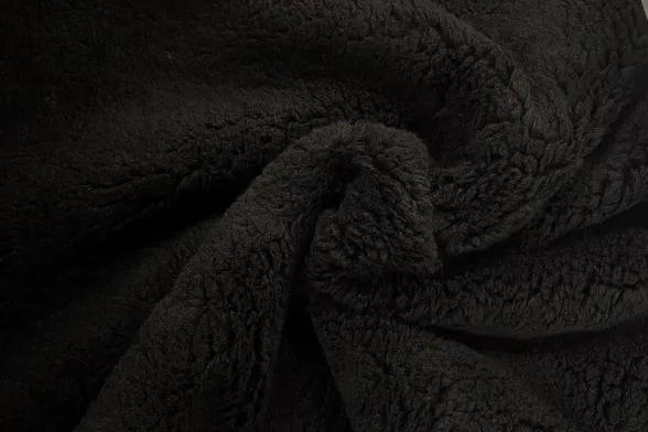 Bont stof - borg - zwart - 9403 - De Stoffenkraam > Bestel uw stoffen ...