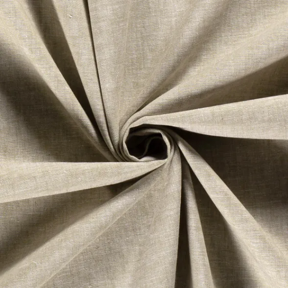 Linnen stof - linnen mix chambré - melange olijf groen - 21020-026 - De ...