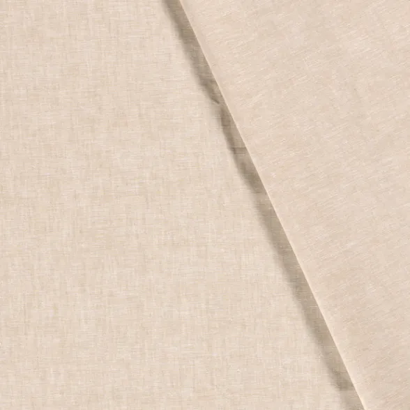 Linnen stof - linnen mix chambré - melange beige - 21020-052 - De ...
