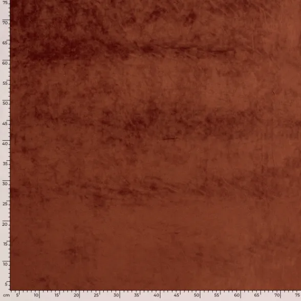 Polyester stof - fluweel - brique - 3314-056 - De Stoffenkraam > Bestel ...
