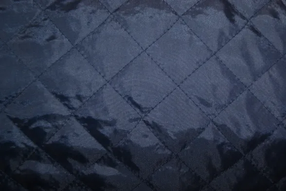 Doorgestikte stof - Gestepte voering - donkerblauw - 0168-600 - De ...