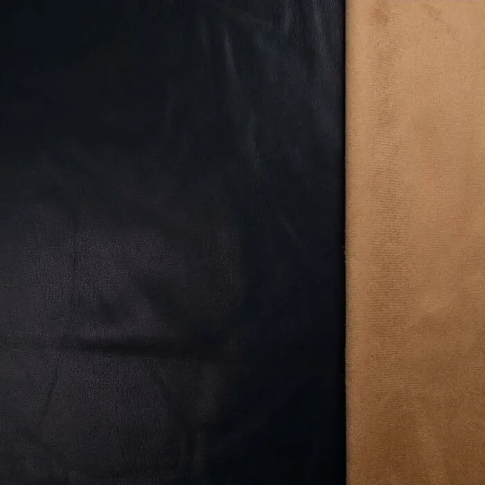 Kunstleer stof - Super soft vegan leather - donkerblauw - 0884-600 - De ...