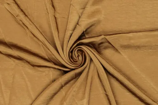 Satijn stof - soive - camel - 0964-092 - De Stoffenkraam > Bestel uw stoffen online.