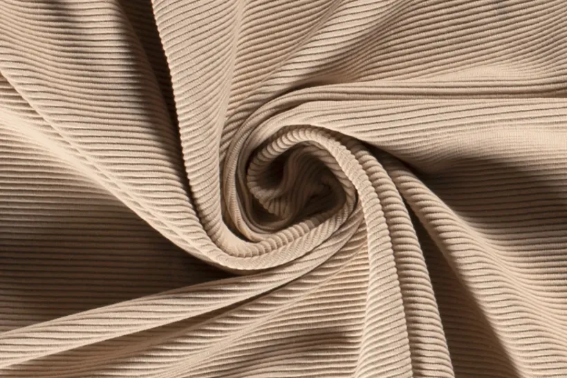 Tricot stof - ottoman ribbel - beige - 18493-052 - De Stoffenkraam ...
